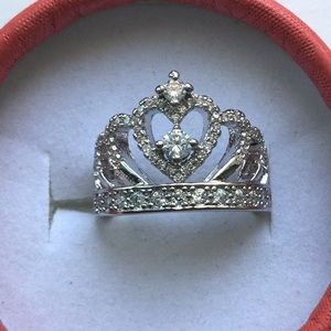Jewelry | A New Sterling Silver Princess Crown Ring | Poshmark